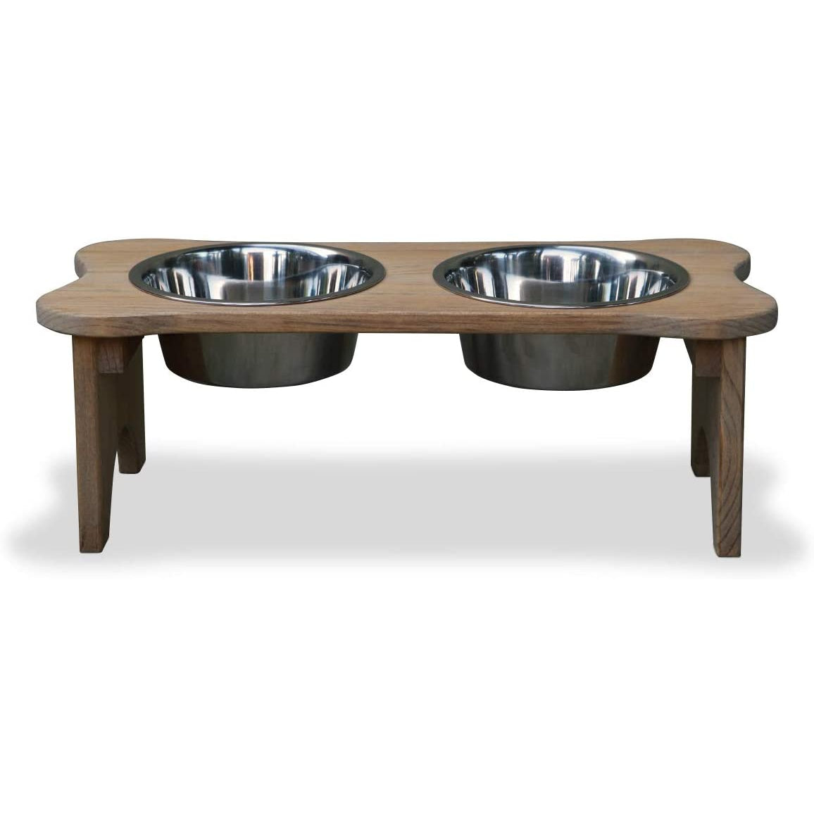 Dog Dish with Stainless Steel Bowls – Peaceful Classics